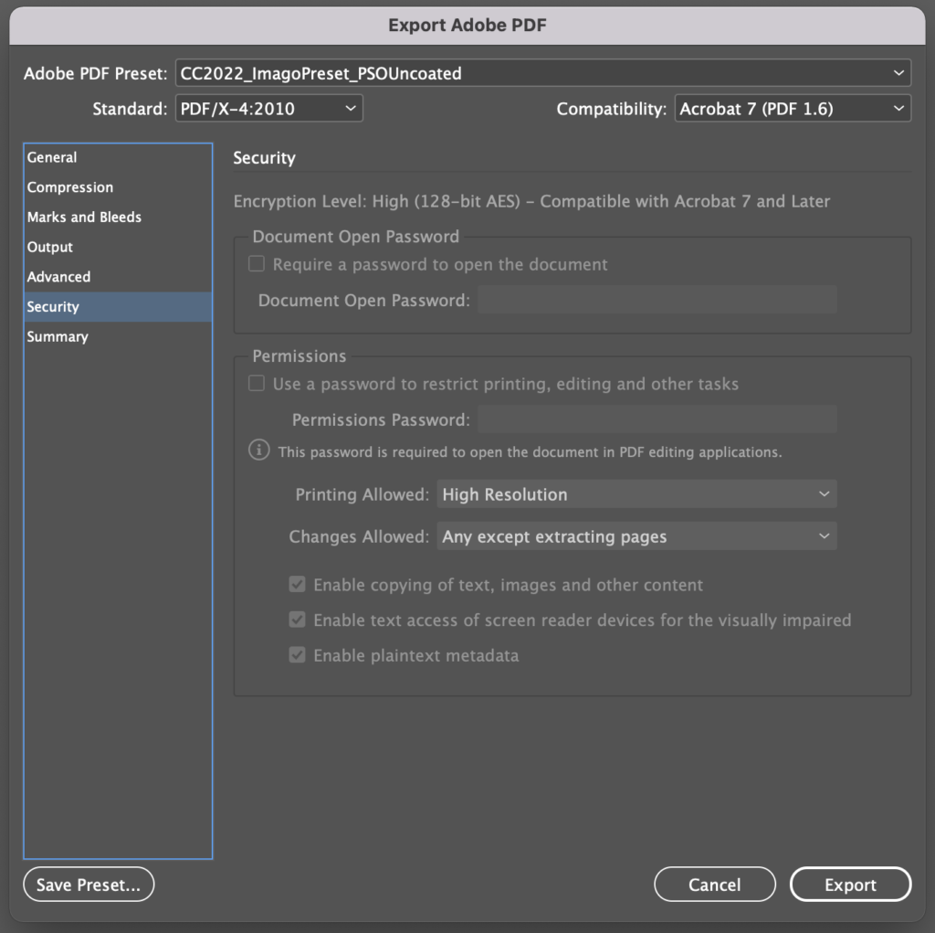 How to Export Files Using Adobe InDesign | Visual Guide | Imago