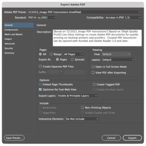 How to Export Files Using Adobe InDesign | Visual Guide | Imago